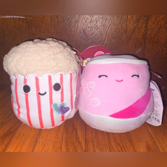 Squishmallows | Toys | Nwt 5 Arnel The Popcorn And Poodle The Pink Soda ...